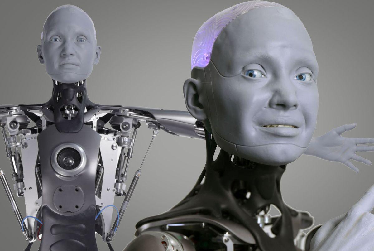 El robot ‘Ameca’ se ve en un espejo por primera vez y sorprende con inesperadas reacciones ...